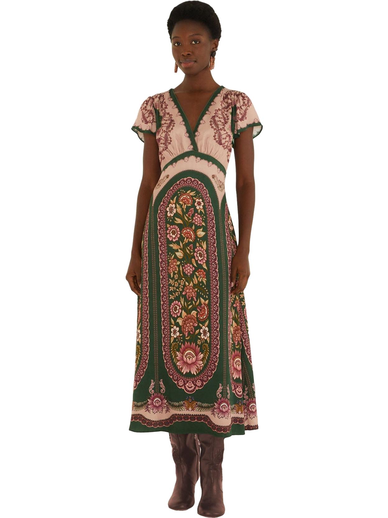 FARM RIO FARM RIO Daniela Short Sleeve Maxi Dress